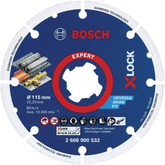 Bosch EXPERT X-LOCK 115mm dijamantska ploča za sečenje metala Best for Metal - 2608900532