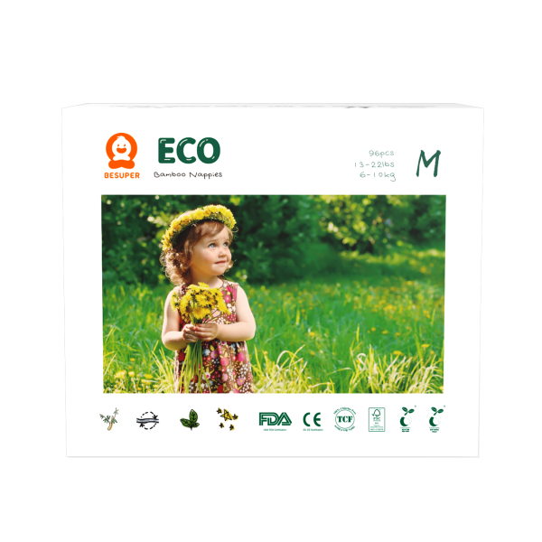 BeSuper Eco Bamboo pelene M (6-11kg) 32 kom