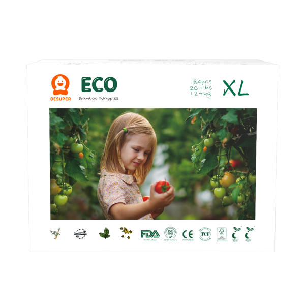 BeSuper Eco Bamboo pelene XL (12-17kg) 28 kom