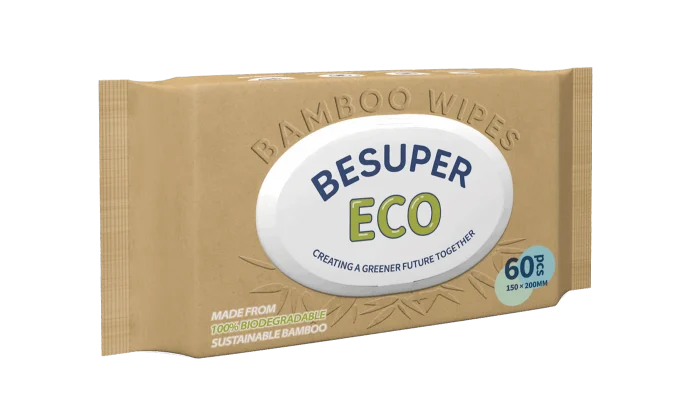 ECO Bamboo vlažne maramice 60 kom BeSuper