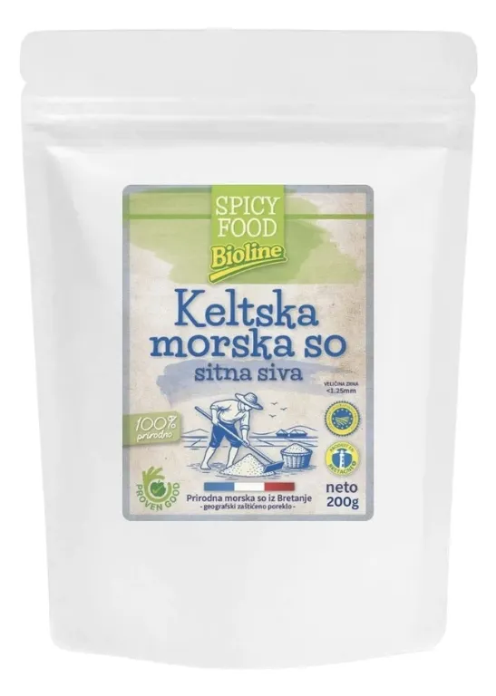 Keltska so siva sitna 200g Bioline