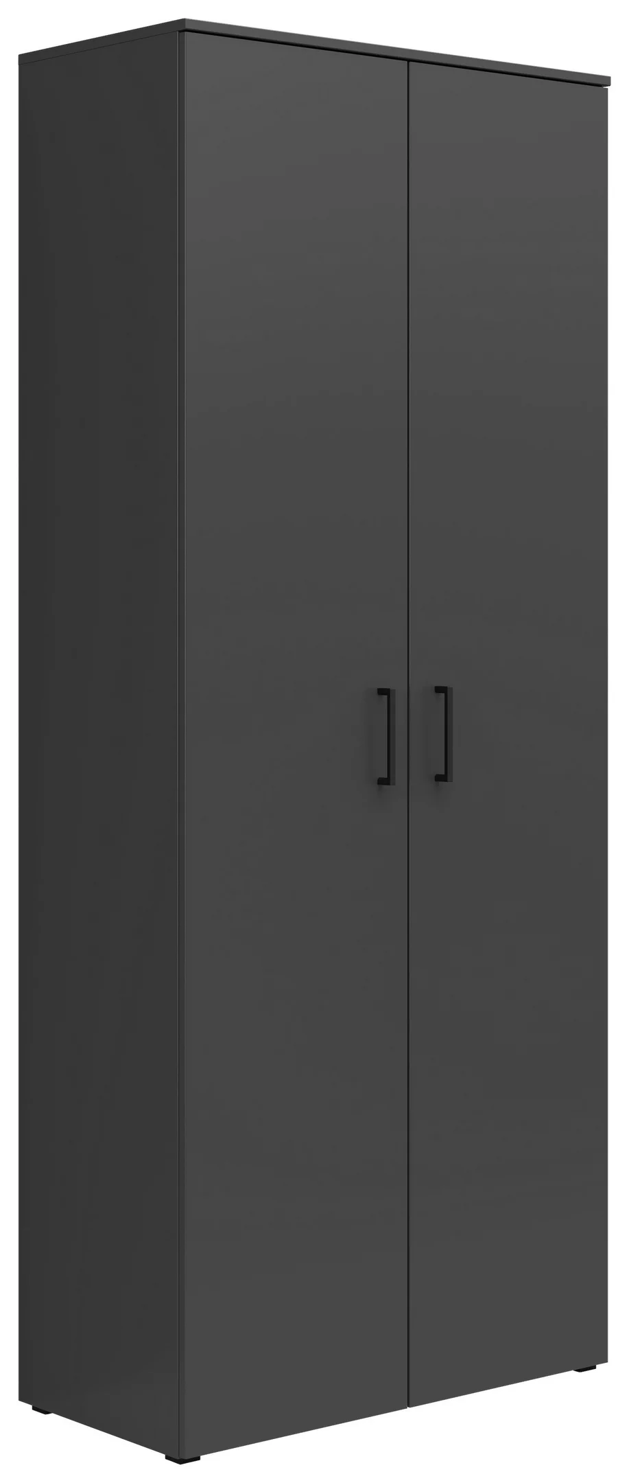 Carryhome VIŠENAMENSKI ORMAR grafitno siva 80/195/40 cm