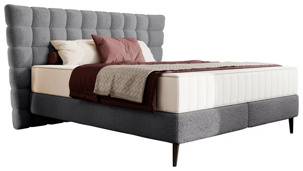 BOXSPRING KREVET 160/200 cm antracit