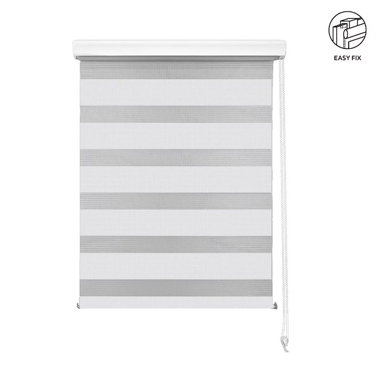 ZEBRA ZAVESA bela tekstil