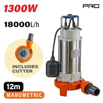 Nakayama potapajuća pumpa za prljavu vodu sa seckalicom 1300W SP1315