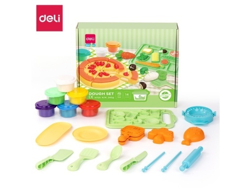 Masa za modeliranje Deli 3D (ultra lagana - suši se na vazduhu) set PIZZA