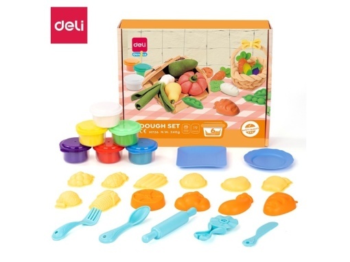 Masa za modeliranje Deli 3D (ultra lagana - suši se na vazduhu) set POVRĆE