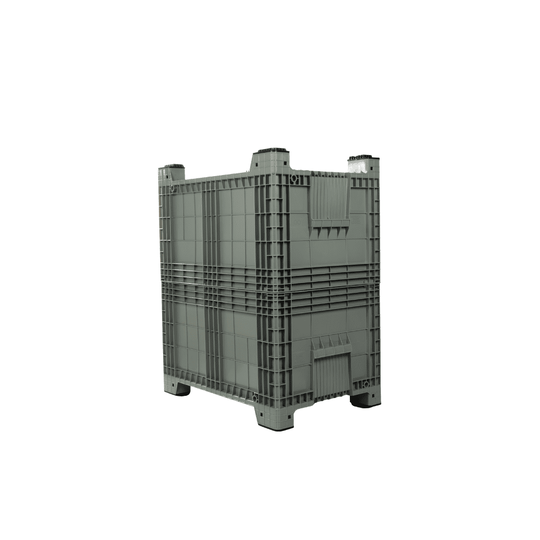 Box paleta CVS 80x120x72,5 zatvorena siva