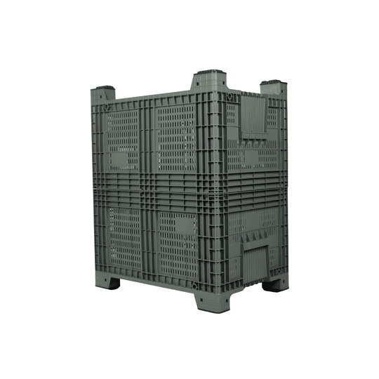 Box paleta CVS 80x120x72,5 perforirana siva