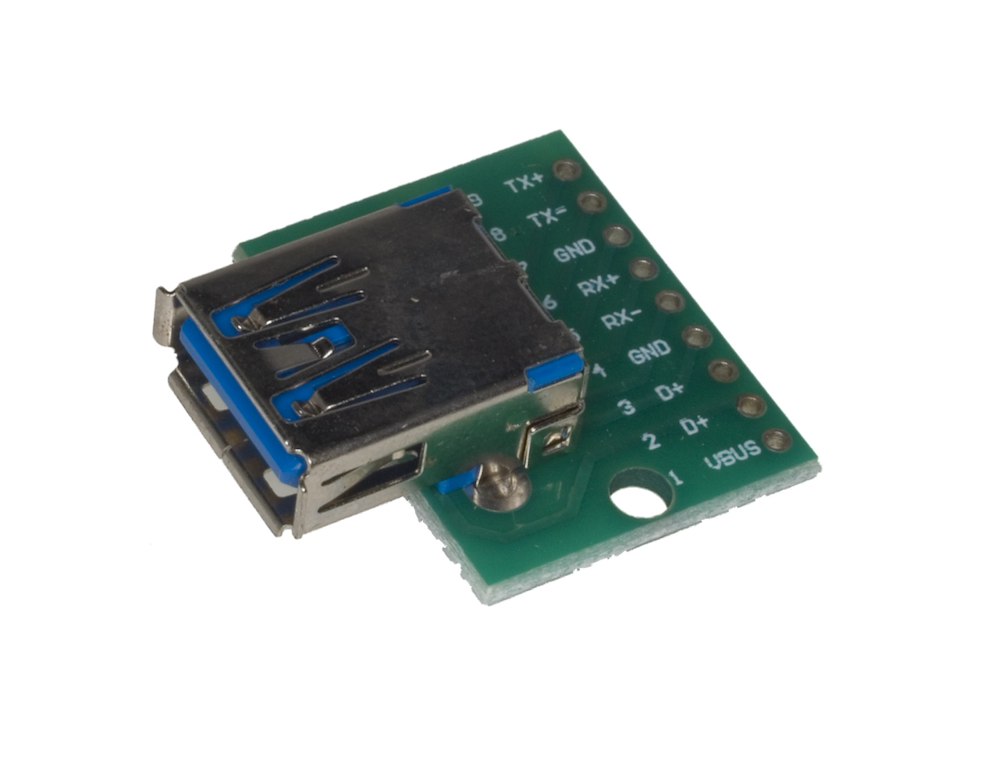 USB 3.0 Type-A Ženski Breakout Modul - 9 Pin DIP Adapter