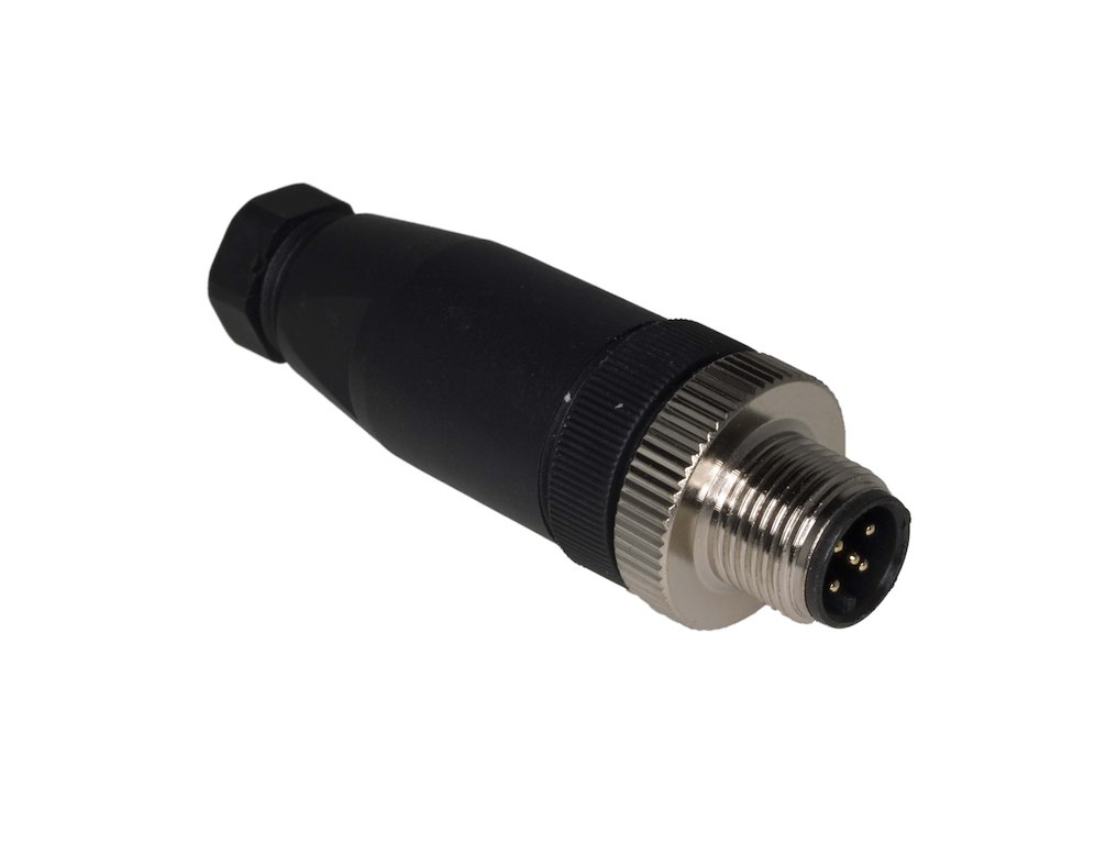 Industrijski M12 Konektor Muški 5-pinski - PG7, 4A, 250V (Za kabl)