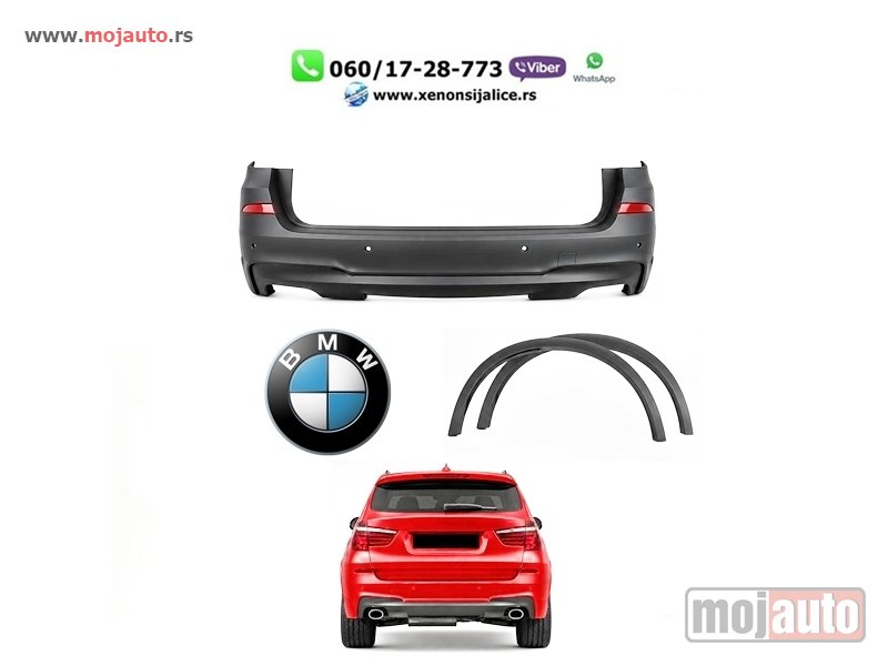 Bmw x3 f25 14-18 m bodi body kit zadnji