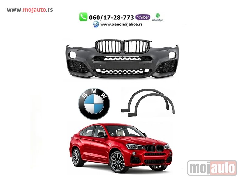 Bmw x4 f26 14-18 m bodi body kit prednji