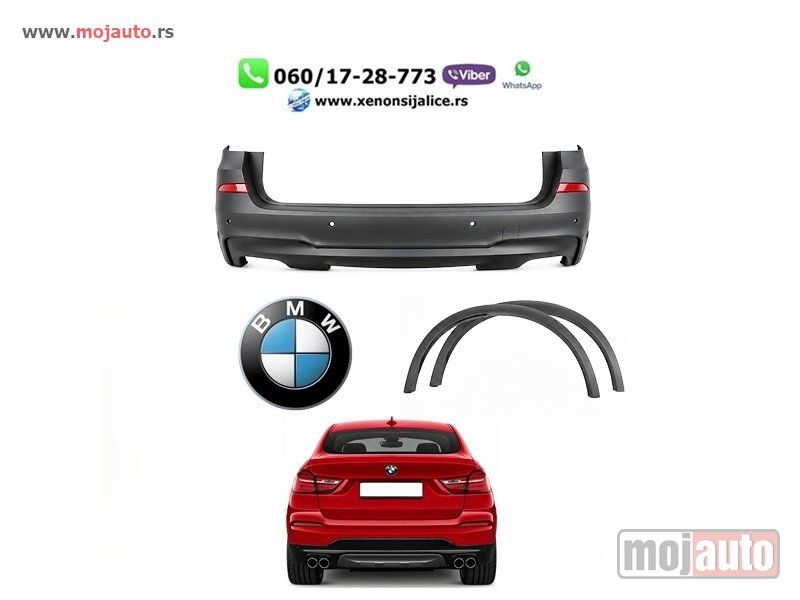 Bmw x4 f26 14-18 m bodi body kit zadnji