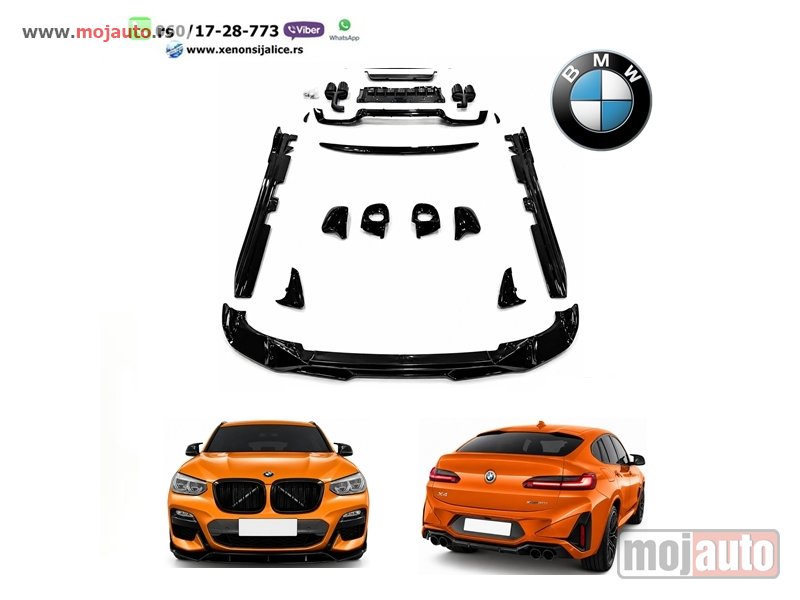 Bmw x4 g02 21-24 m aero kit