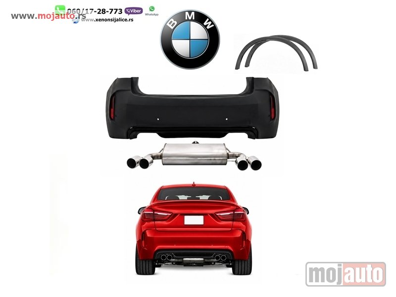 Bmw x6 f16 14-19 m bodi body kit zadnji