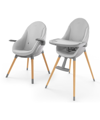 Kinderkraft Fini UP 2 stolica za hranjenje dece 2u1 Grey
