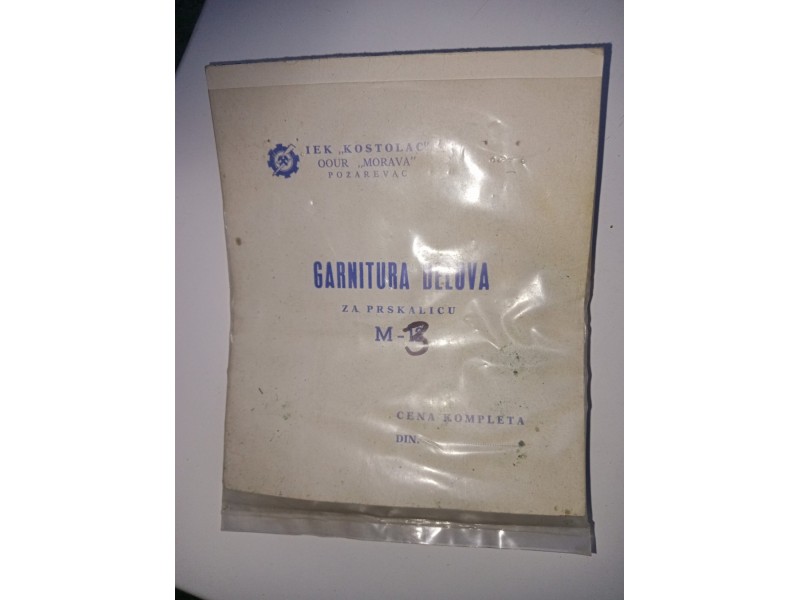 garnitura gumica za prskalicu Morava M3