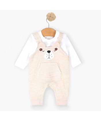 Just Kiddin Baby set odeće za devojčice 2 u 1 veličina 56 Born to Fly Bež 18002291