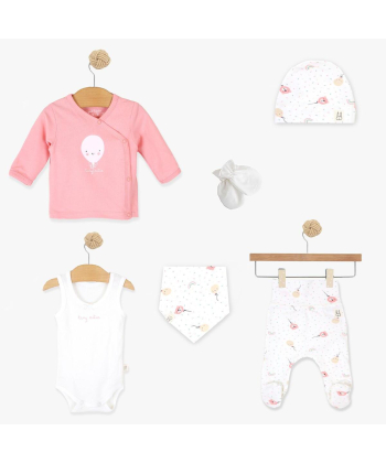Just Kiddin Baby set odeće za devojčice 6 u 1 veličina 56 Born to Fly Roze 18002296