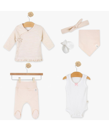Just Kiddin Baby set odeće za devojčice 6 u 1 veličina 62 Born to Fly Bež 18002285