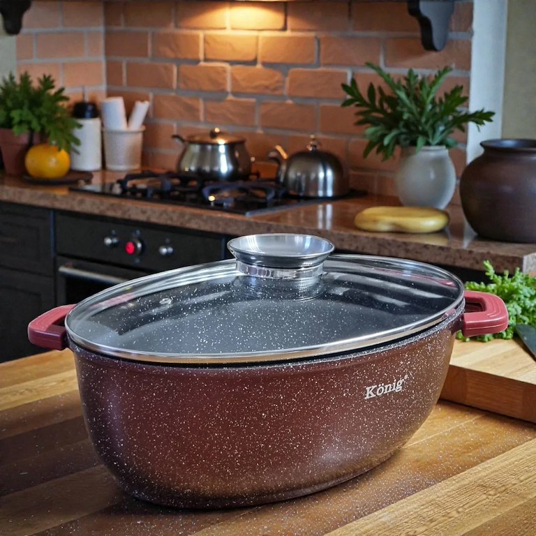Ovalni granitni pekač 38 cm
