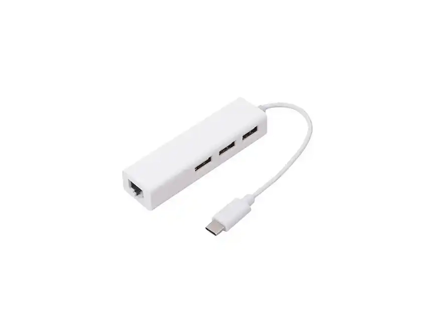 USB HUB LINKOM TIP C NA 3xUSB + UTP