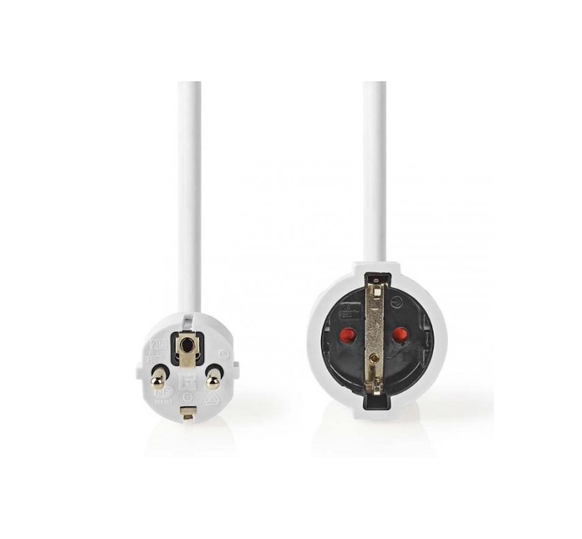 KABL NAPONSKI PRODUZNI 20M GEMBIRD 1 UTICNICA 3X1.5MM BELI