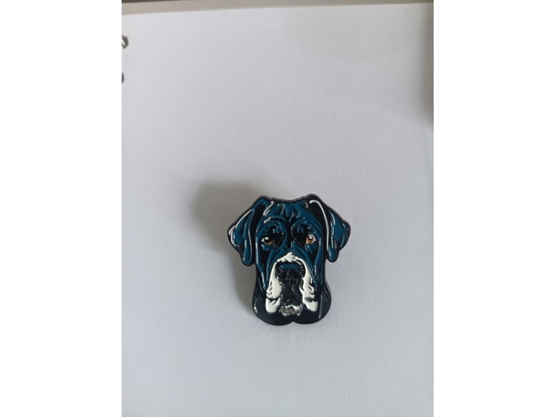 Nemačka doga (Great Dane) - broš za odeću ili torbu