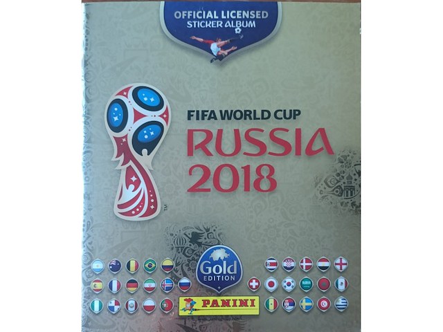Gold Edition Russia 2018 Panini pun album