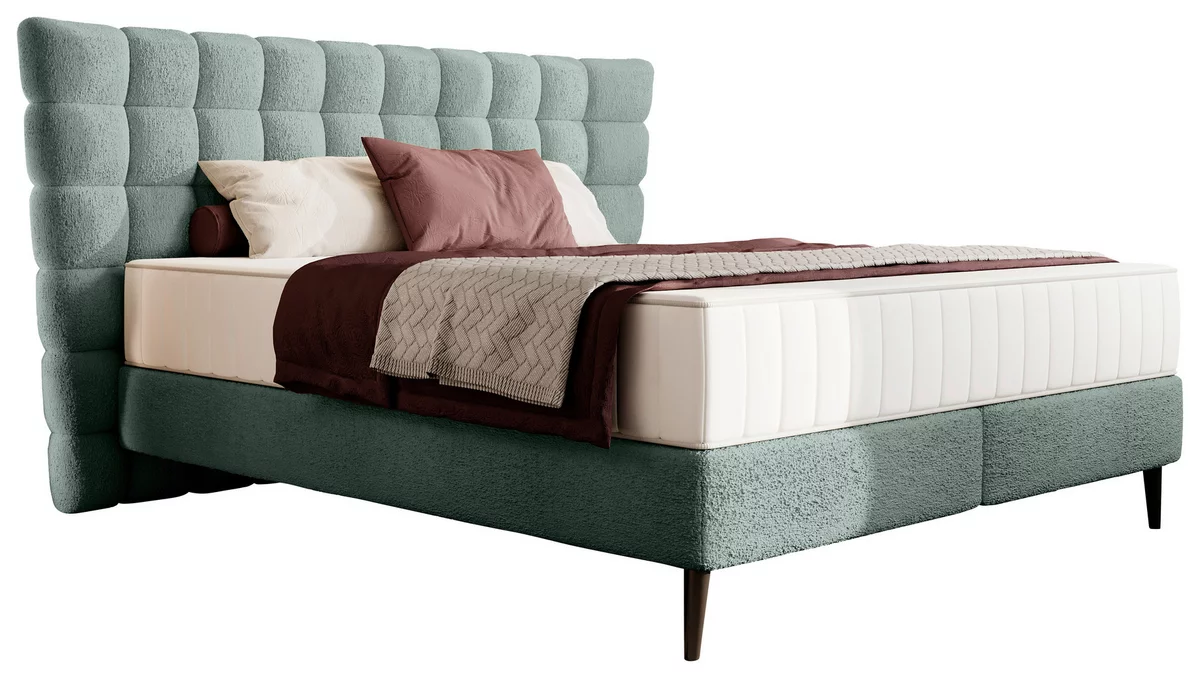 BOXSPRING KREVET 180/200 cm zelena
