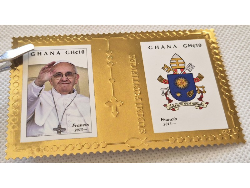 Ghana 2013. Pape XX. veka: Francis, 24K pozlata