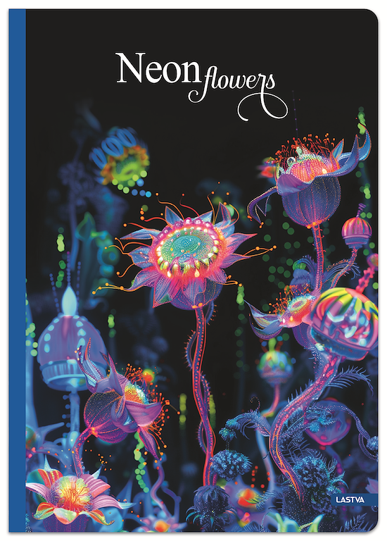 SVESKA TP 96 LISTOVA A4 KARO NEON FLOWERS (više dezena)