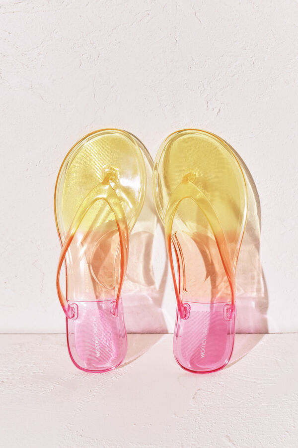 Transparente rosa Flip-Flops