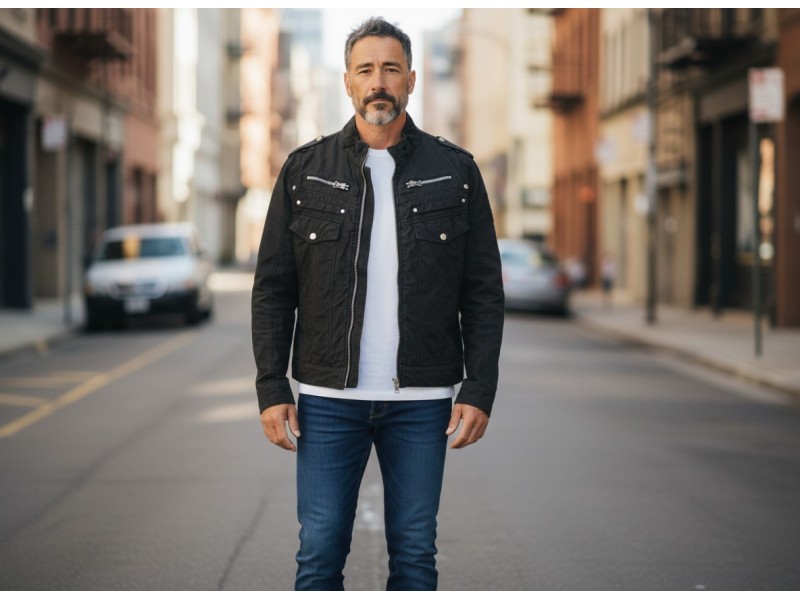 G-Star RAW original muška jakna L prelazna teksas