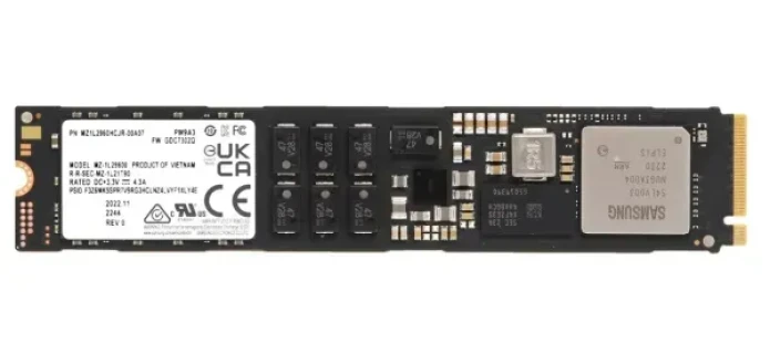 Samsung SSD M.2 U.2 SAMSUNG 960GB PM9A3 MZ1L2960HCJR-00A07