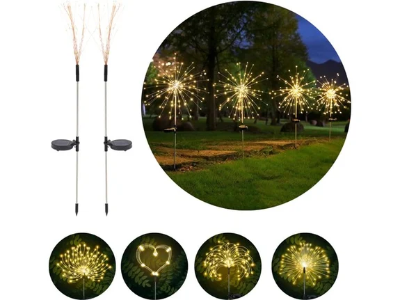 Solarno LED Drvo za Dvorište - 2 Komada