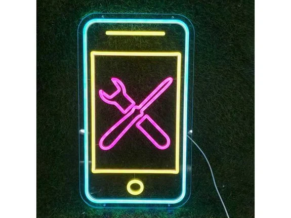 NEON svetleci reklamni znak Servis