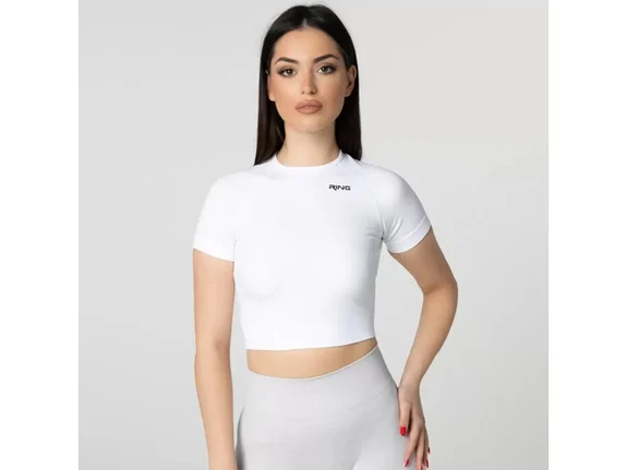 Ring Crop Top Active White