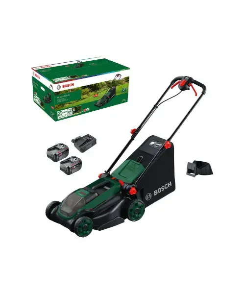 BOSCH akumulatorska kosilica ROTAK18V2-38, 2x18 V, širina rezanja 38 cm, košara za travu 40 L + 2x18V akumulator + punjač 06008B9M00ID: EK000835369