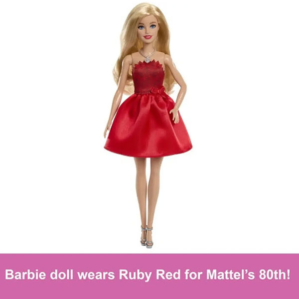 Barbie lutka 80th Anniversary Ruby JGD25