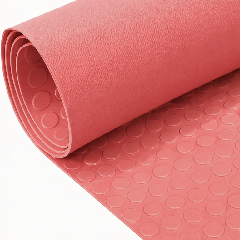Gumena ploča Bolo u rolni crvena protivklizna – 3 x 1200mm