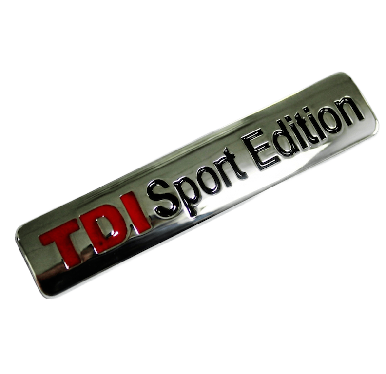 3D Natpis TDI sport edition silver – metalni – 3577