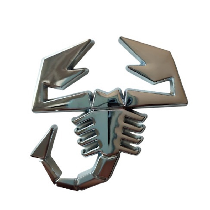 3D amblem Abarth Skorpion silver – metalni – 5417