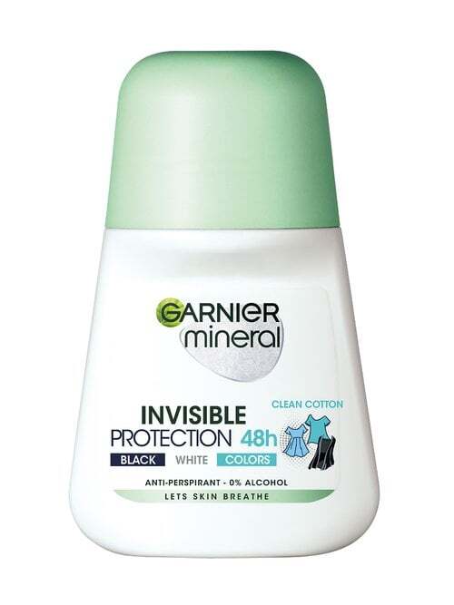 Garnier Mineral Invisible Black, White & Colors roll-on 50ml CottonID: EK000851835