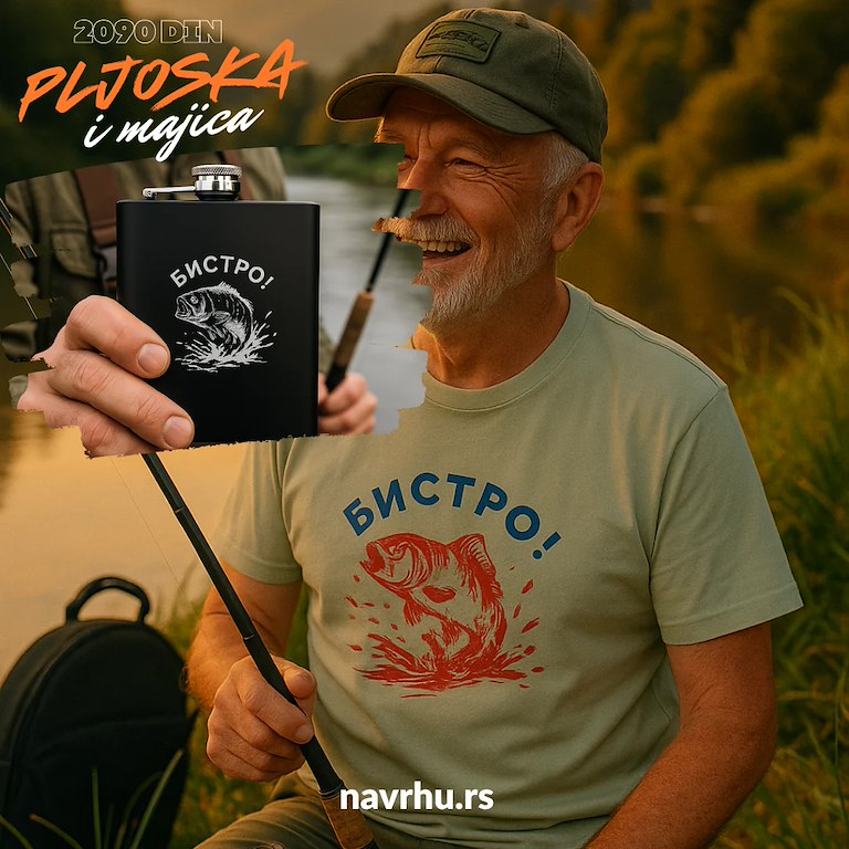 Posebna ponuda - Majica organski pamuk i pljoska bistro!