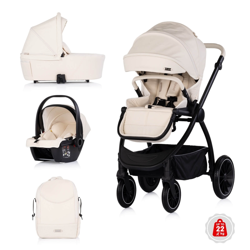 CHIPOLINO PRESTIGE KOLICA 3U1 CASHMERE 2026