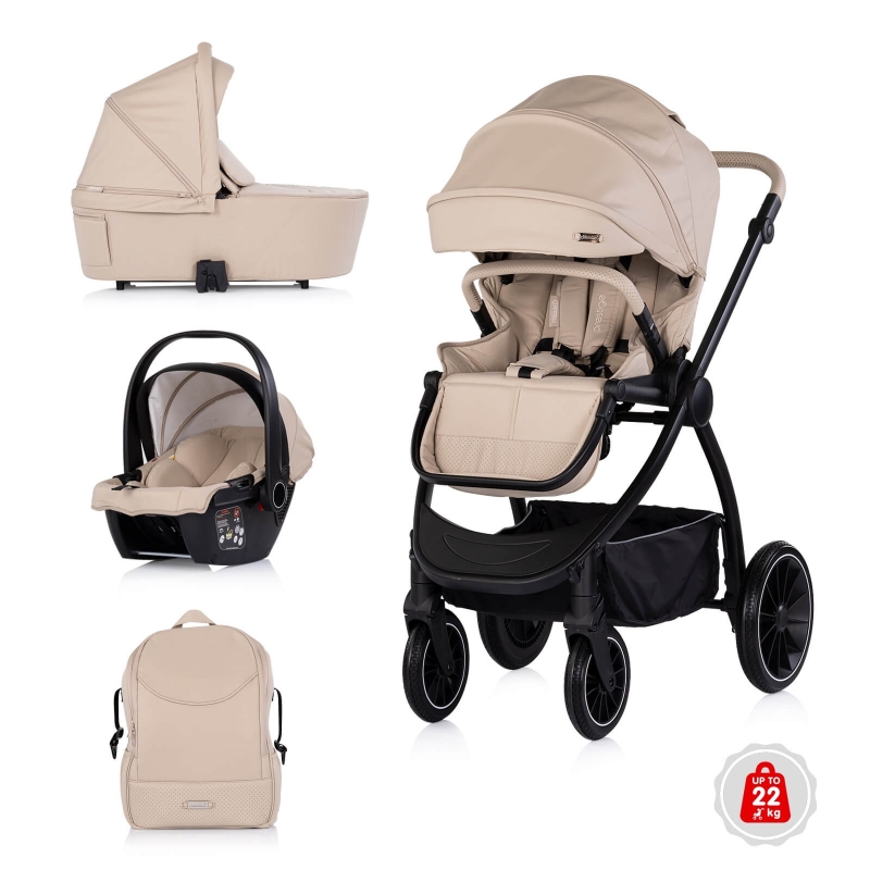 CHIPOLINO PRESTIGE KOLICA 3U1 LATTE 2026