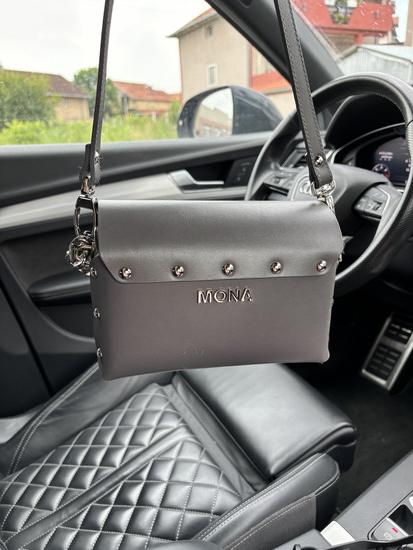 Mona torbica dark-silver