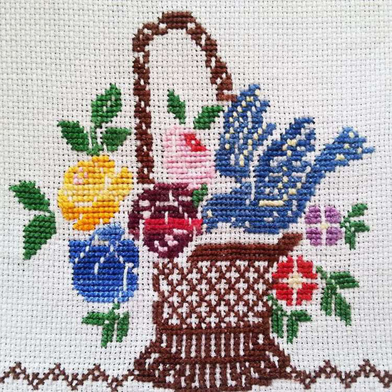 Milje 33 x 71 cm vezen najsitnijim bodom